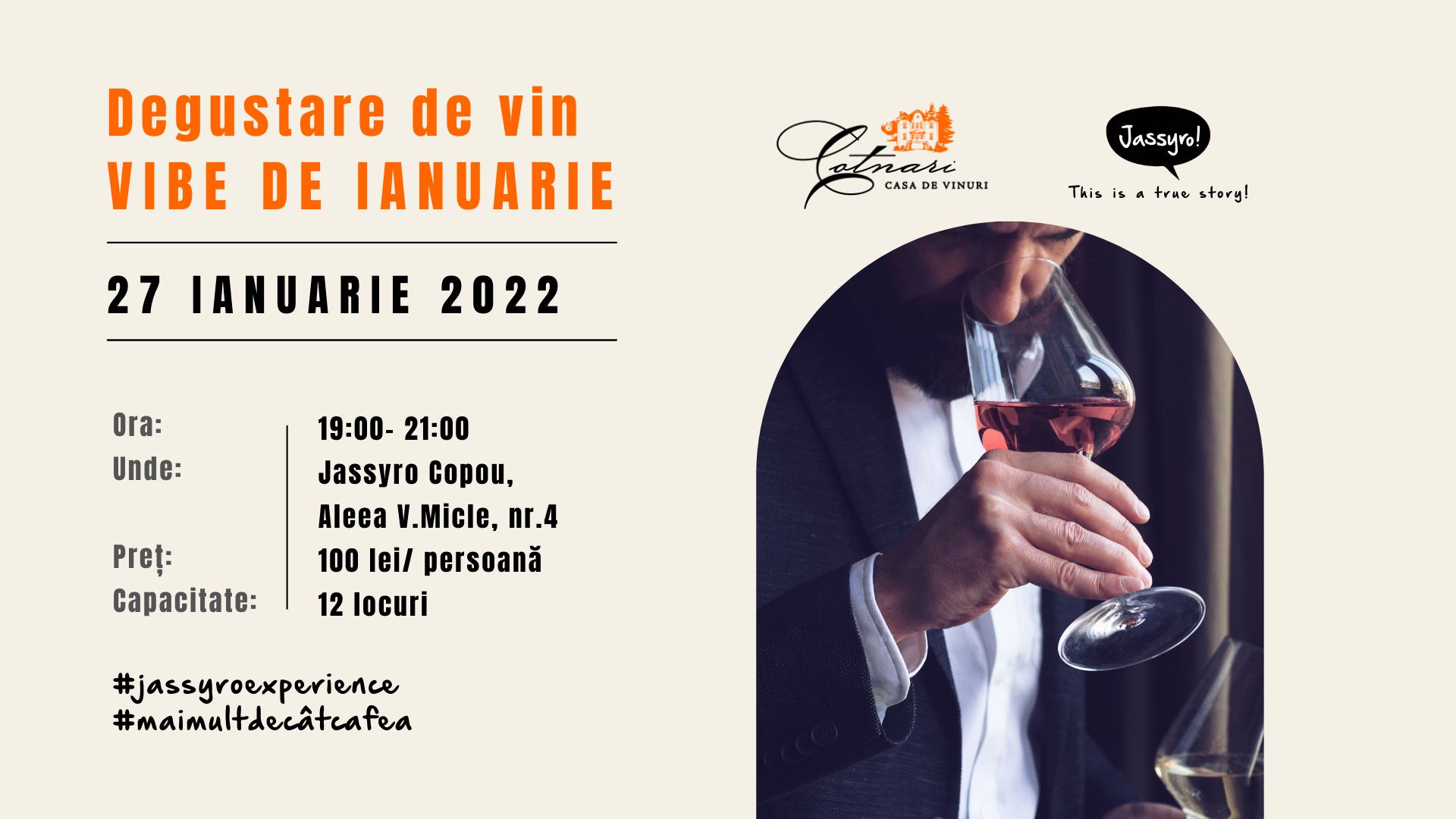 Jassyro Experience – Degustare de vin – Vibe de ianuarie - In Oras - Iasi